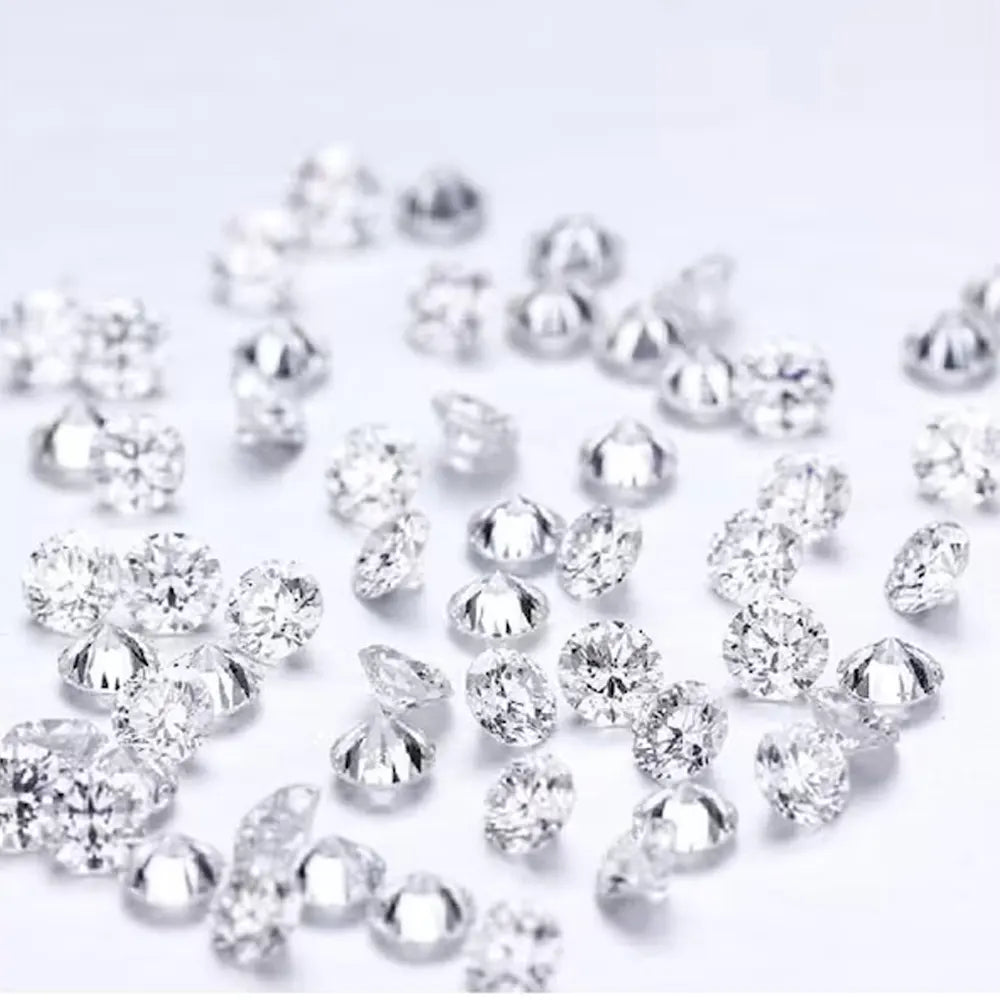 Lab Grown Round Brilliant Cut Diamond Melee DEF Colour VVS Clarity – AESDIA